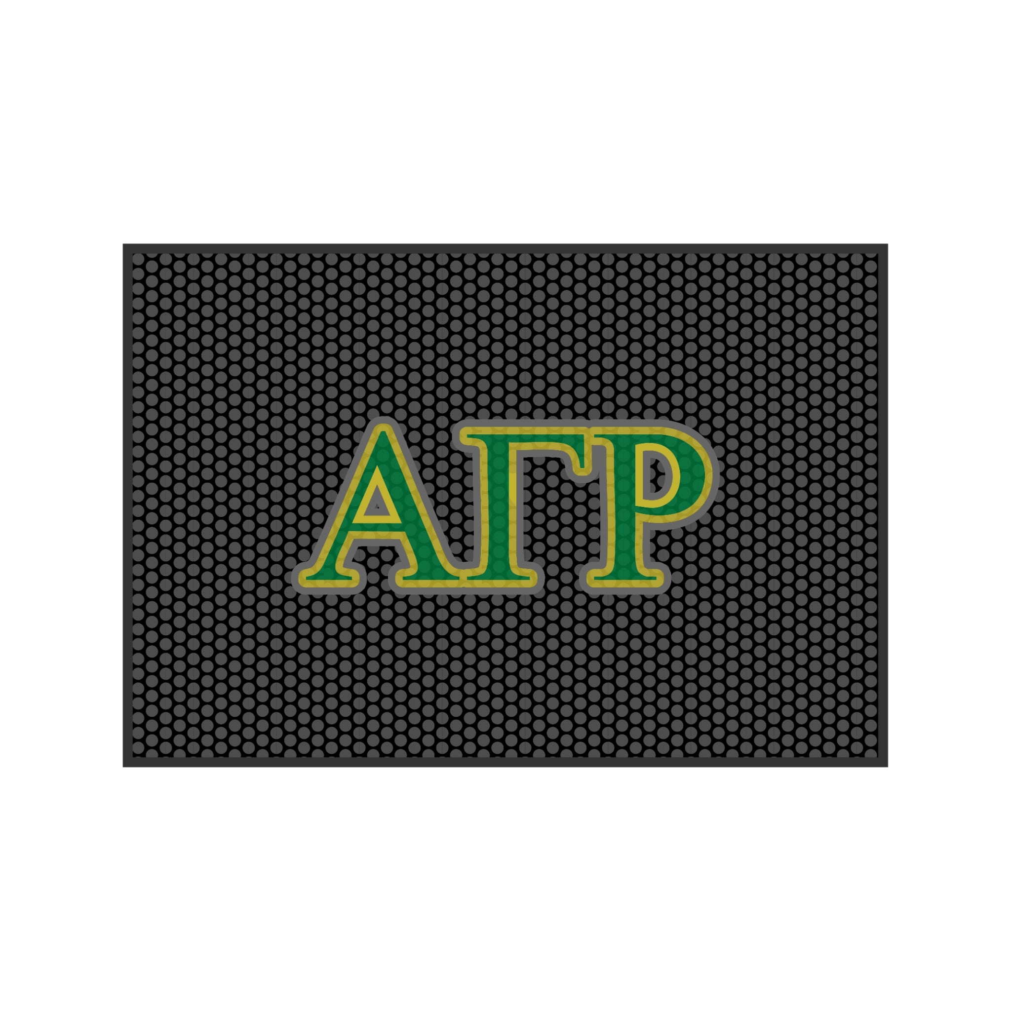 Alpha Gamma Rho Shoe Scraper Mat – Greek-Rugs.com