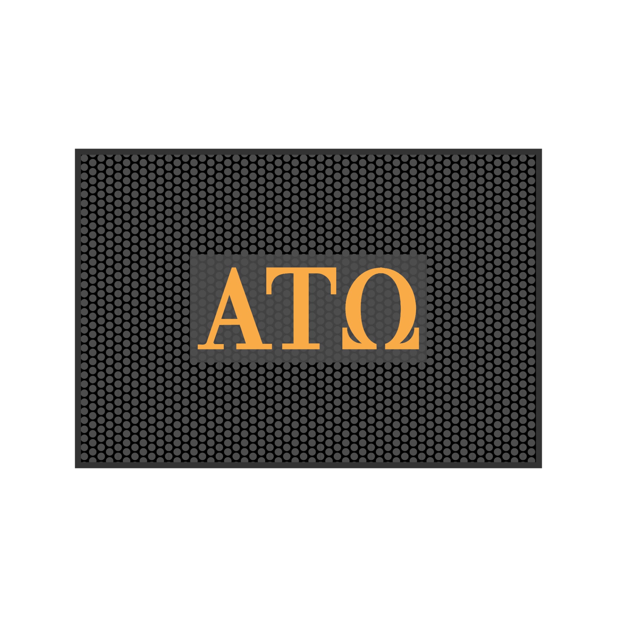 Alpha Tau Omega Scraper Mat- Letters – Greek-Rugs.com