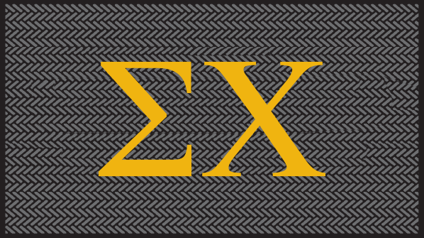 Sigma Chi Shoe Scraper Mat- Letters – Greek-Rugs.com