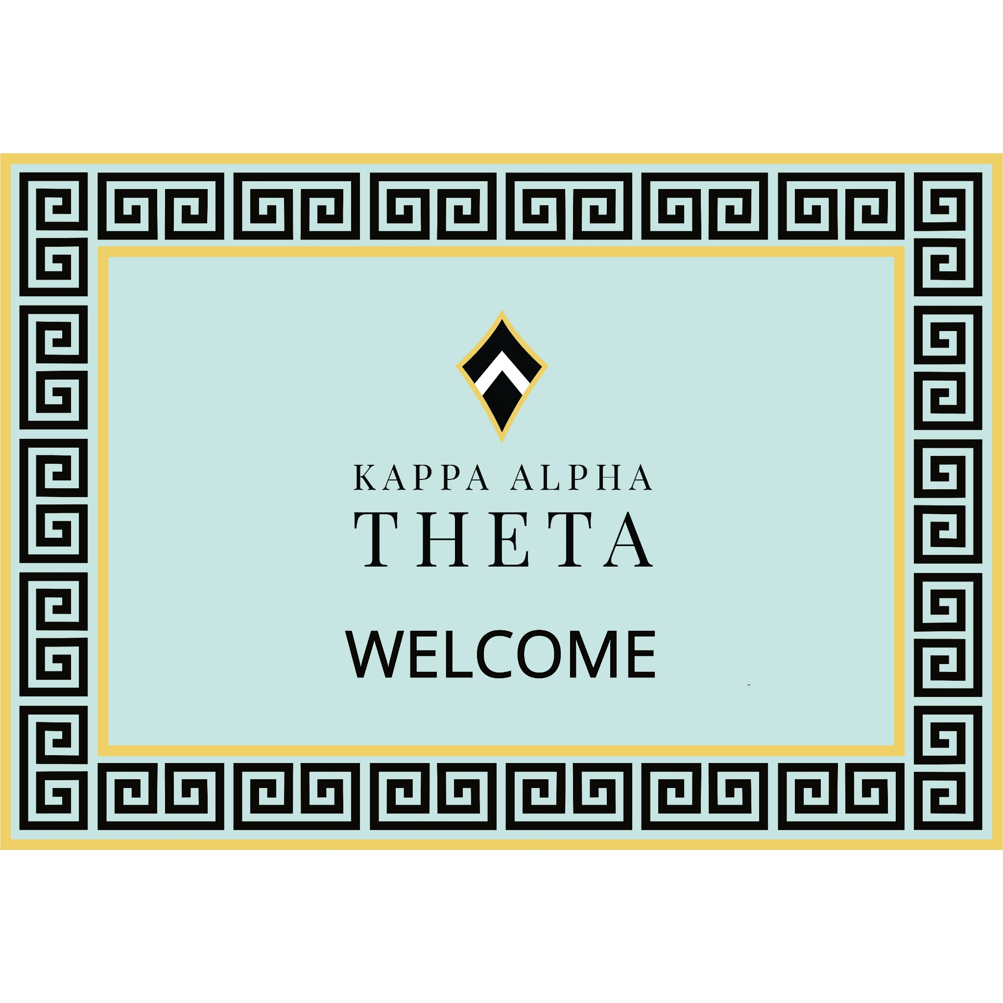Kappa Alpha Theta Mat- Welcome – Greek-Rugs.com