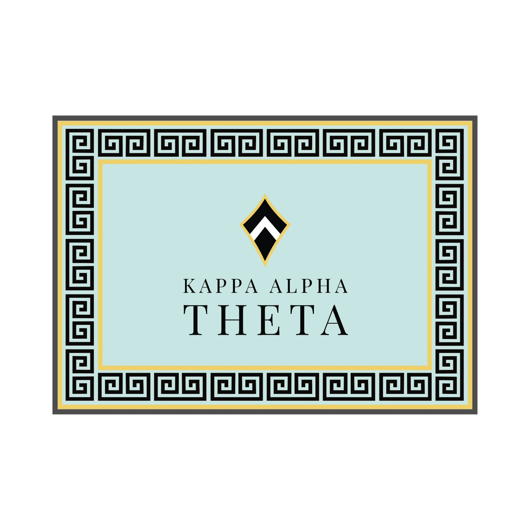 Kappa Alpha Theta Mat- Spirit – Greek-Rugs.com
