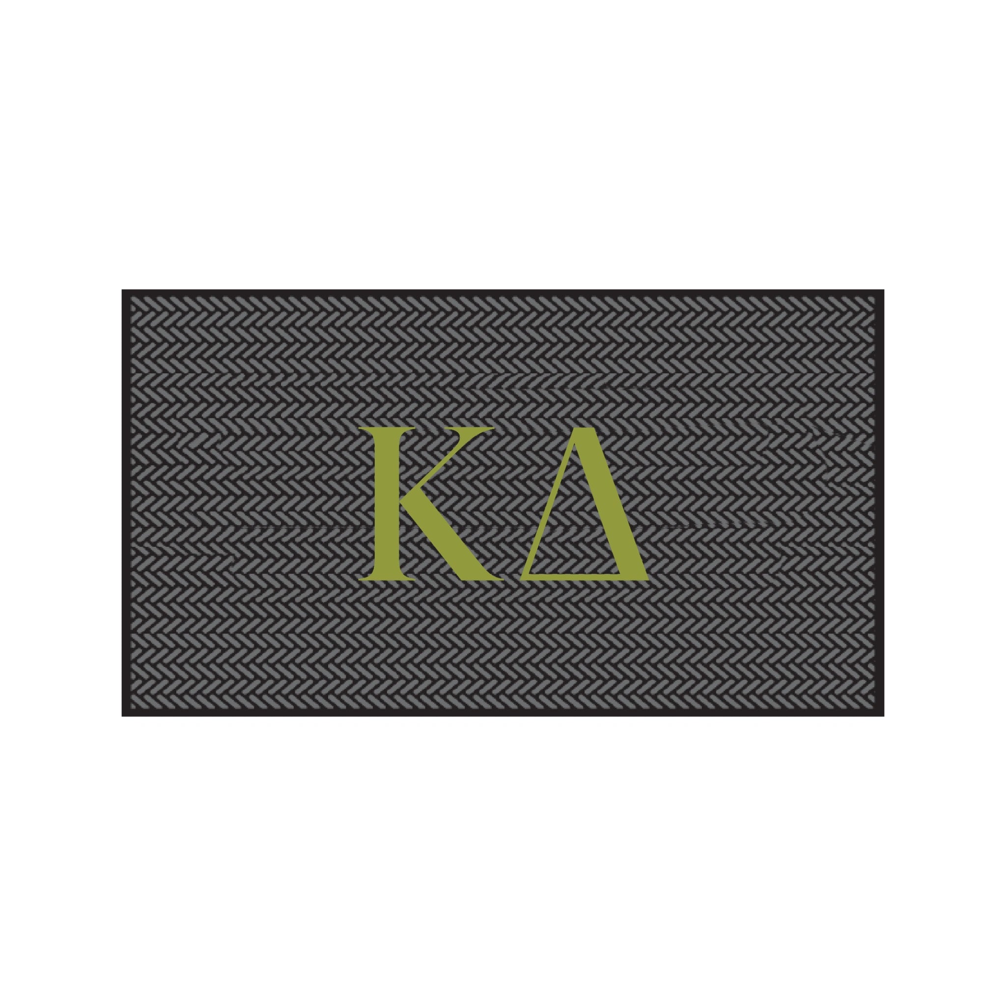 Kappa Delta Scraper Mat- Letters – Greek-Rugs.com