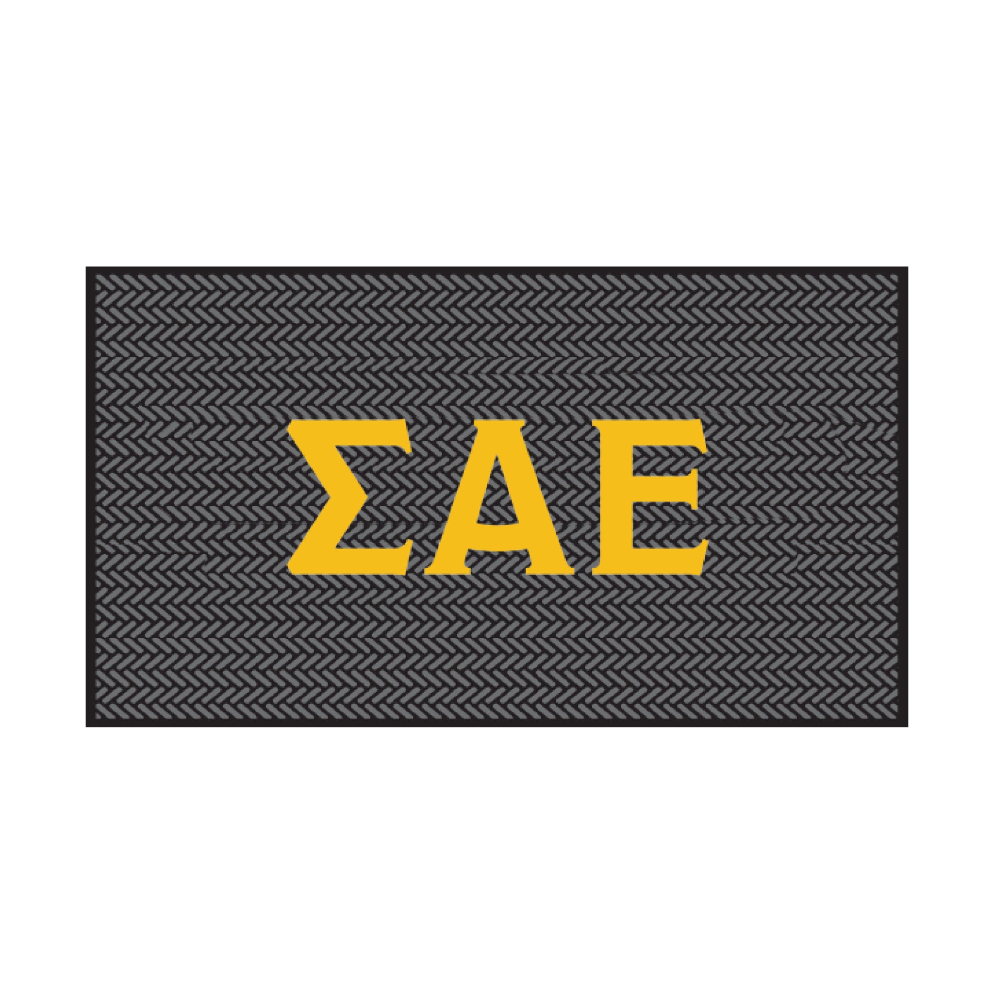 Sigma Alpha Epsilon Scraper Mat- Letters – Greek-Rugs.com